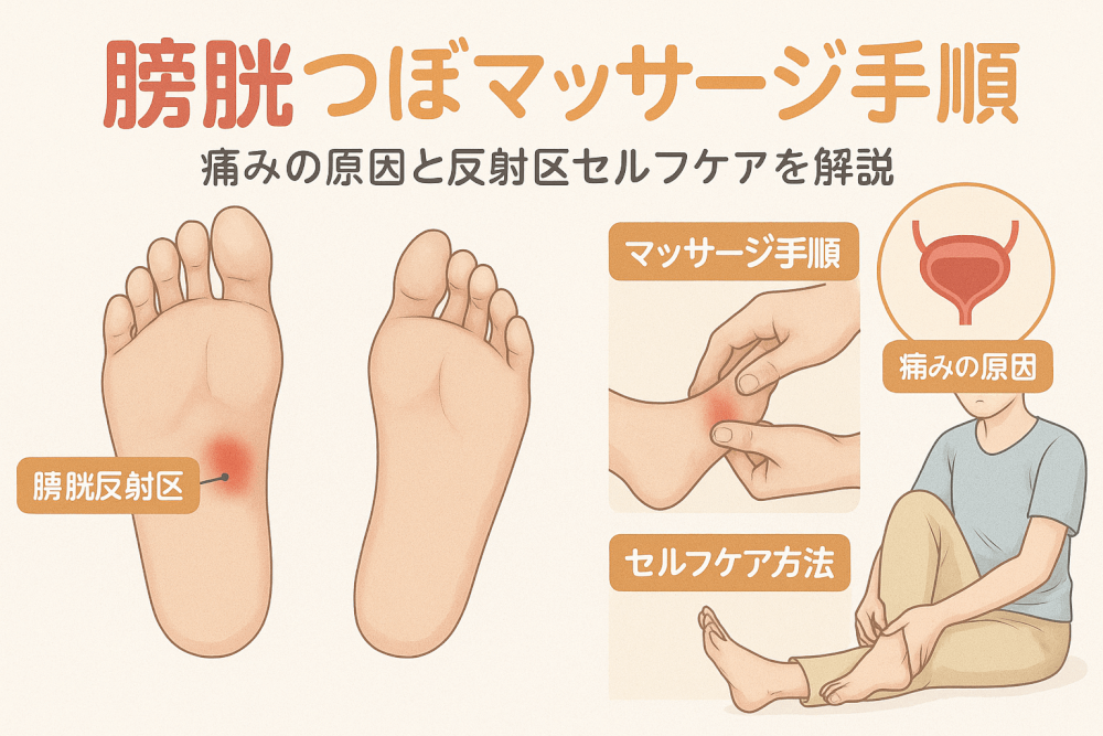 足つぼで膀胱が痛い原因と効果的なマッサージ手順｜反射区の見分け方とセルフケア方法 | Calmixia